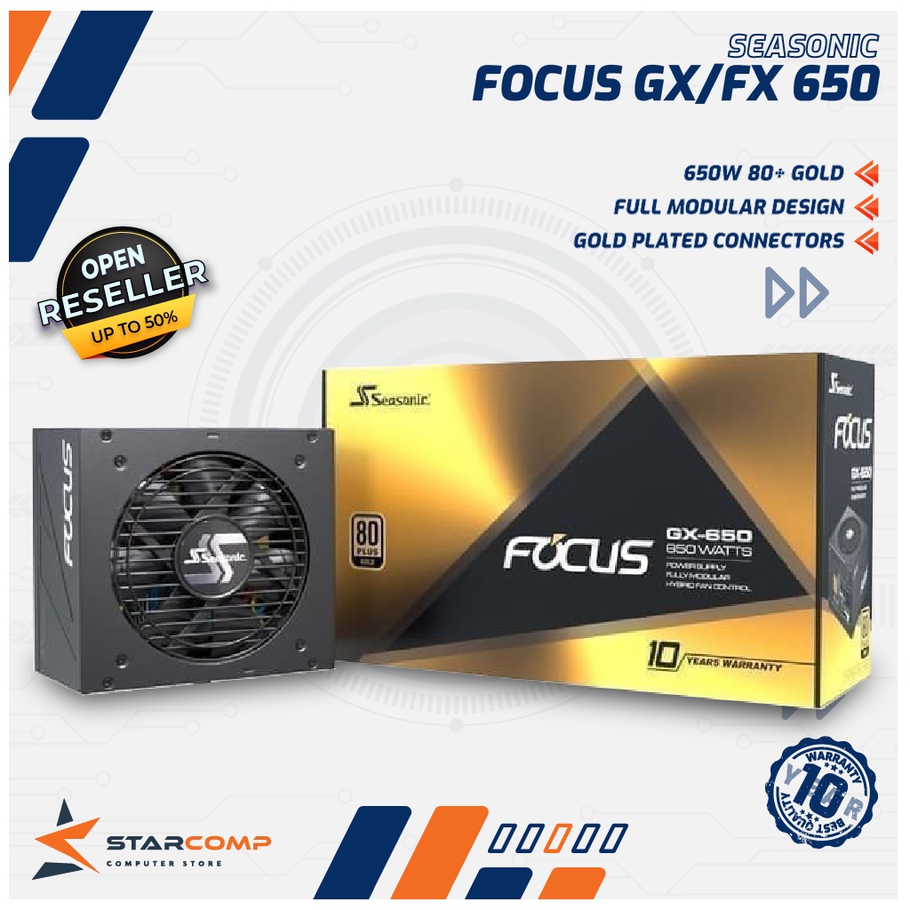 Jual PSU Seasonic Focus Gold GX-650 / FX-650 PSU 650W Full Modular FX ...