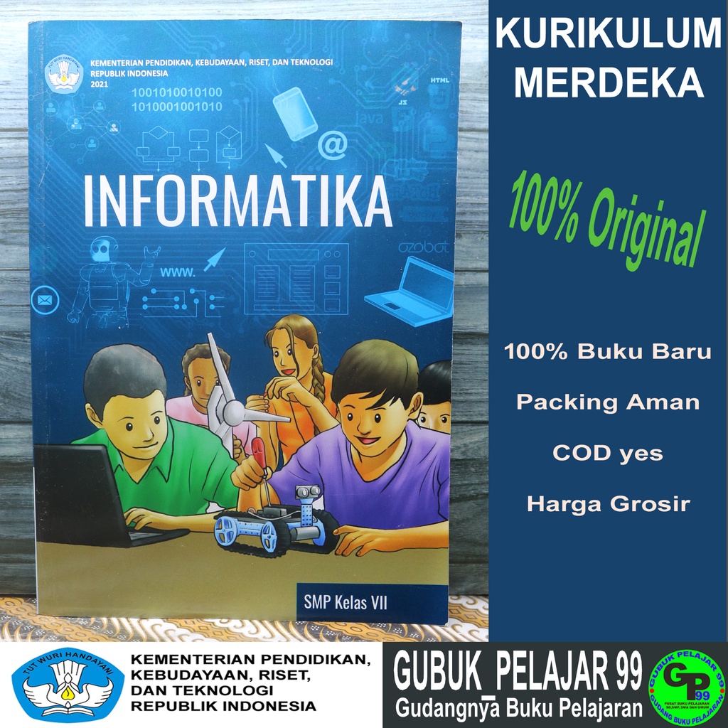 Jual Buku Paket Siswa INFORMATIKA Untuk SMP/MTs Kelas 7 Kurikulum MERDEKA Kemdikbudristek ...
