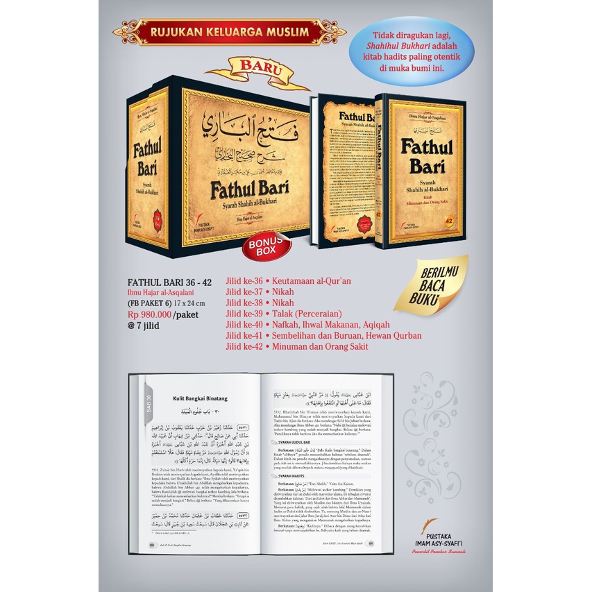 Jual Fathul Bari Syarah Shahih Al-Bukhari Paket 6 ( Jilid 36-42 ...