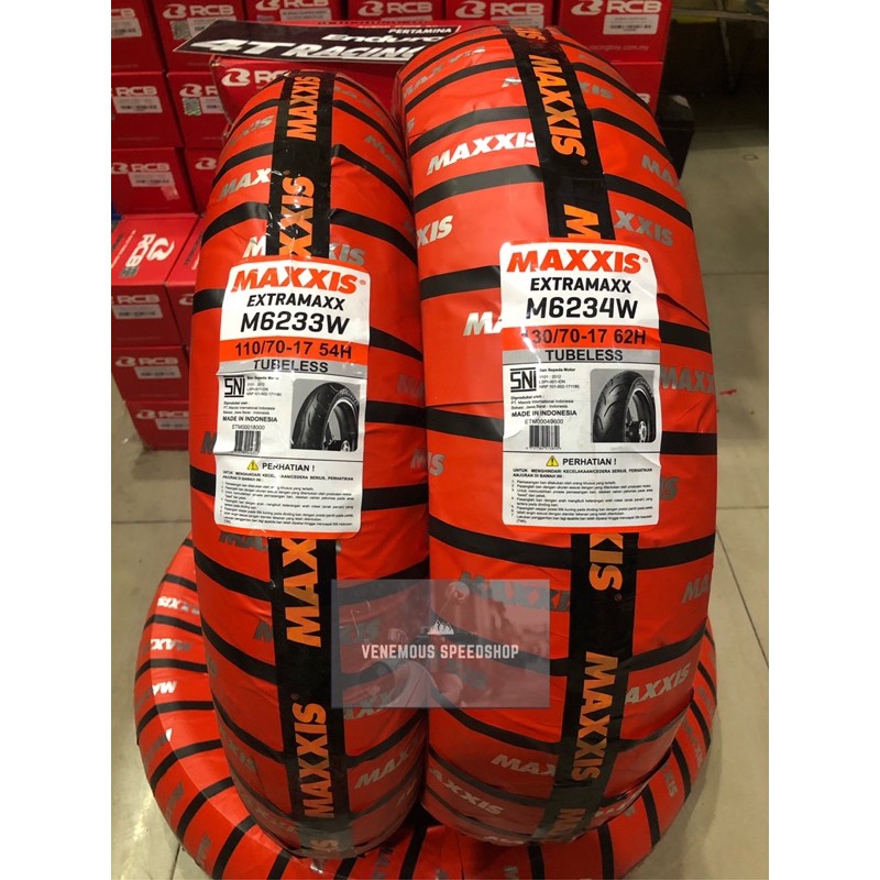 Jual Paket Ban Maxxis Extramaxx Ukuran 110/70-17 dan 130/70-17 ...
