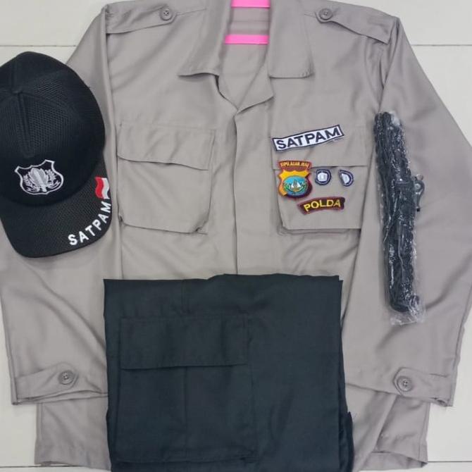 Jual seragam pdl sus security talikur hitam topi logo pangkat MURAH ...