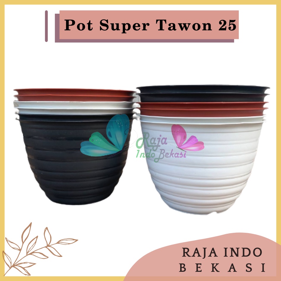 Jual Pot Super Tawon 25 Putih Hitam Merah BataTerracota Terracotta ...