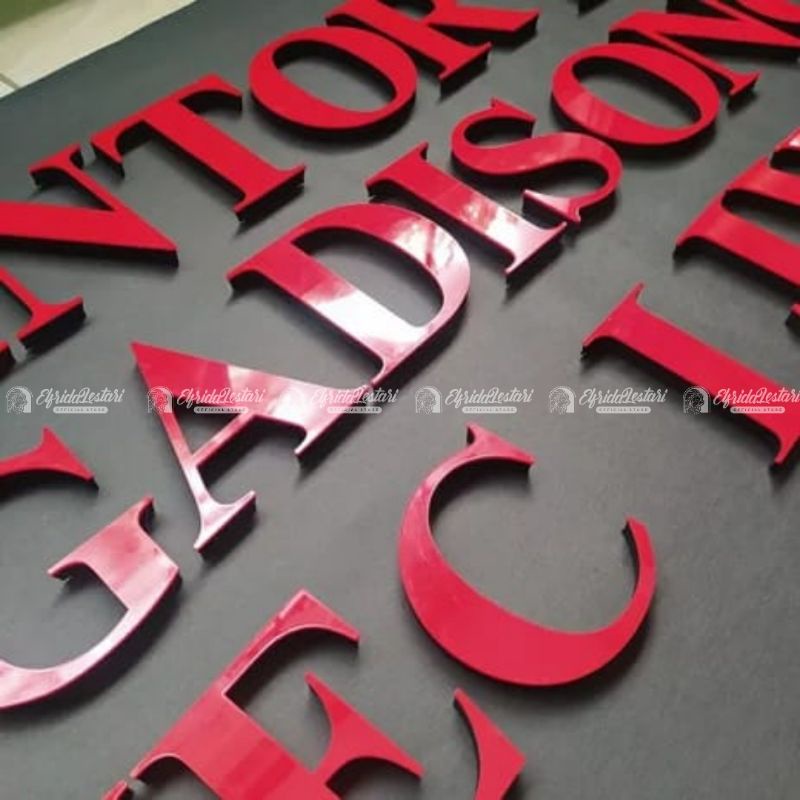 Jual NEW!!! Backdrop Akrilik Timbul | Huruf Timbul Akrilik Busa Ati ...