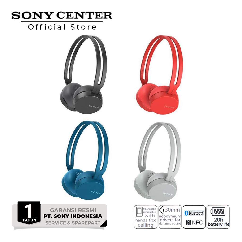 Jual SONY WH-CH400 Wireless On-Ear Headphones / WH CH400 / WHCH400 ...