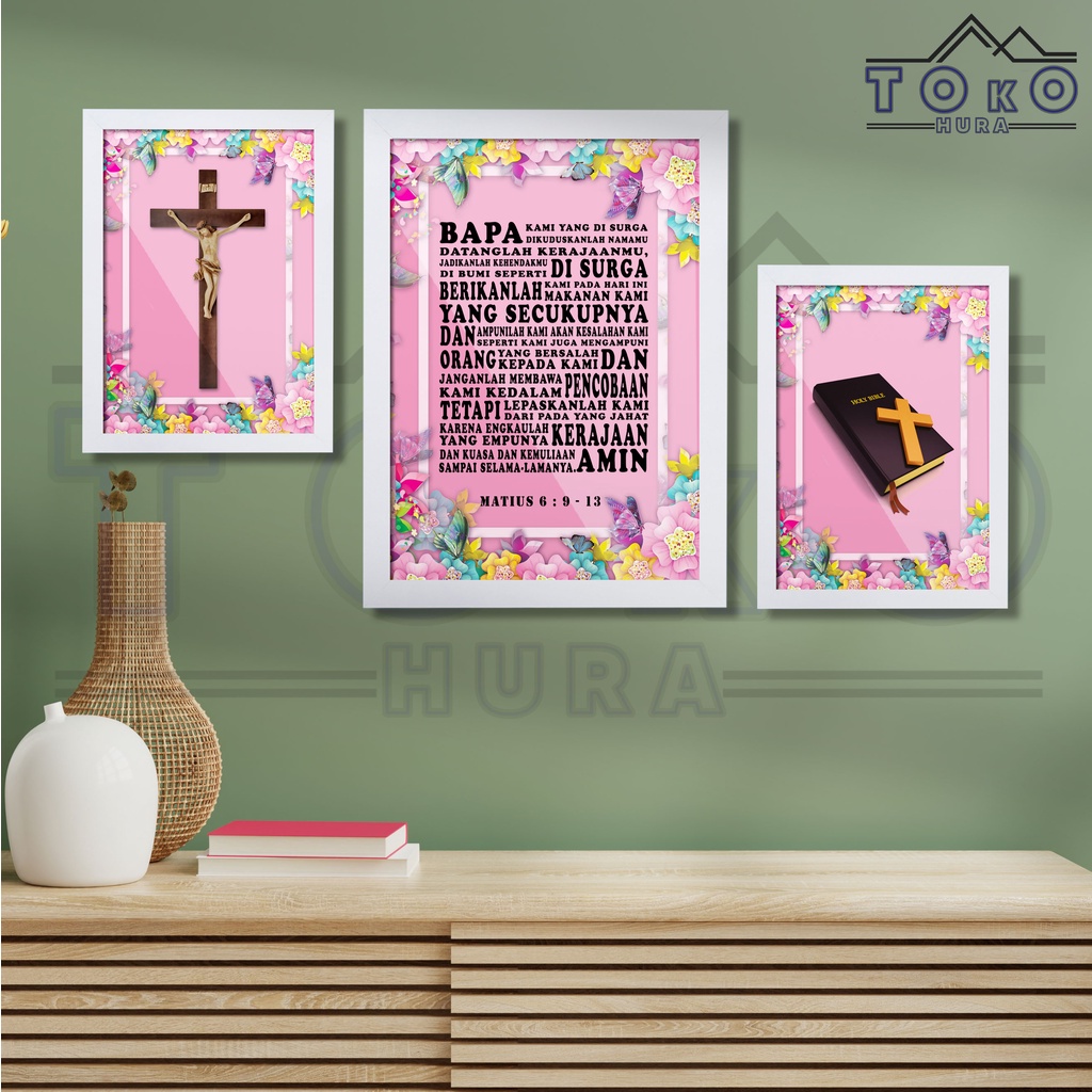 Jual Pajangan Kristen Doa Bapa Kami Bingkai Foto Custom | Shopee Indonesia