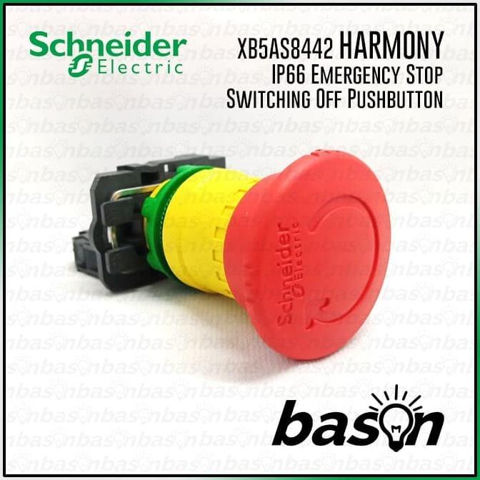 Jual SCHNEIDER Harmony Emergency Switching Off Push-Button IP66 - XB5AS8442 Baru | Shopee Indonesia