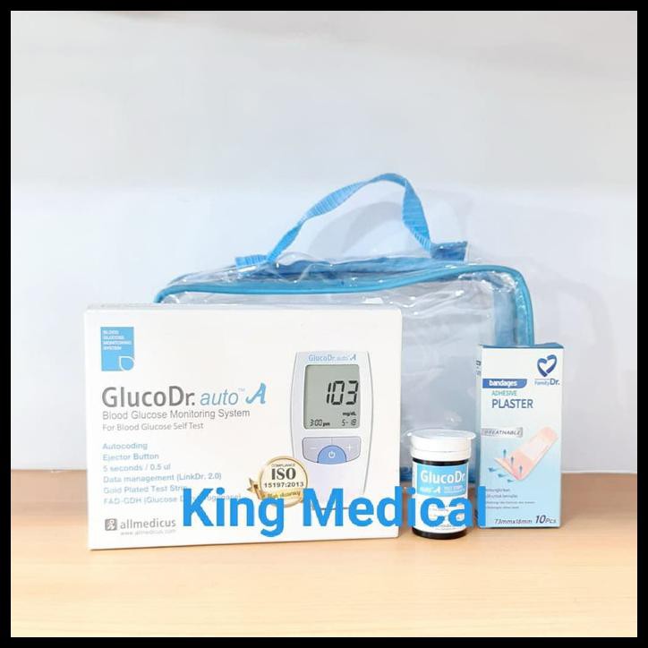 Jual GlucoDr Auto AGM 4000 + 25 Strip Alat Cek Gula Darah Gluco Dr ...