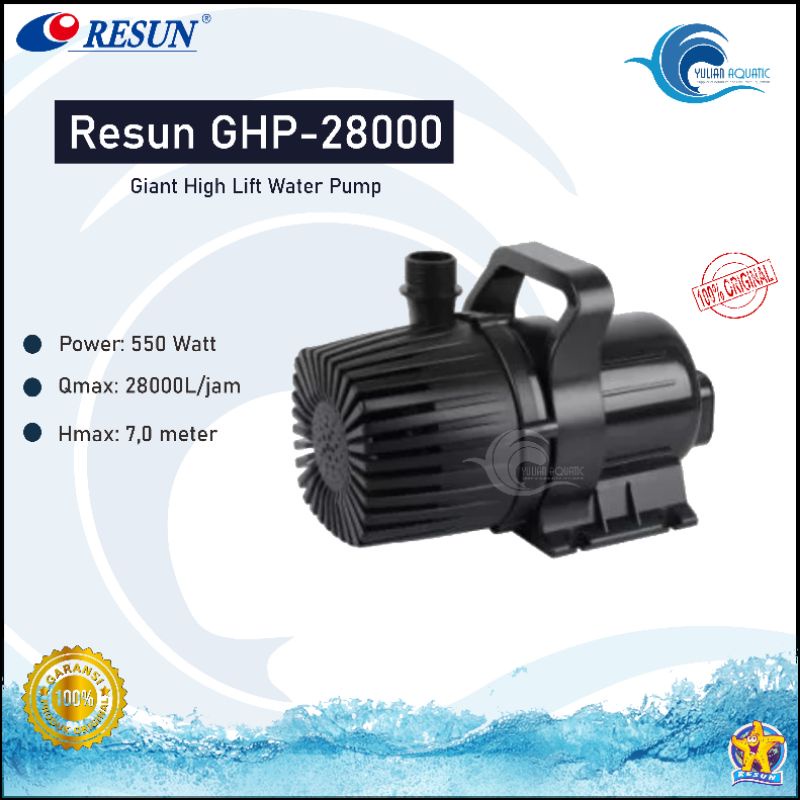 Jual Pompa Celup Resun GHP 28000 Giant High Lift Water Pump Peningkatan dari type PG | Shopee ...
