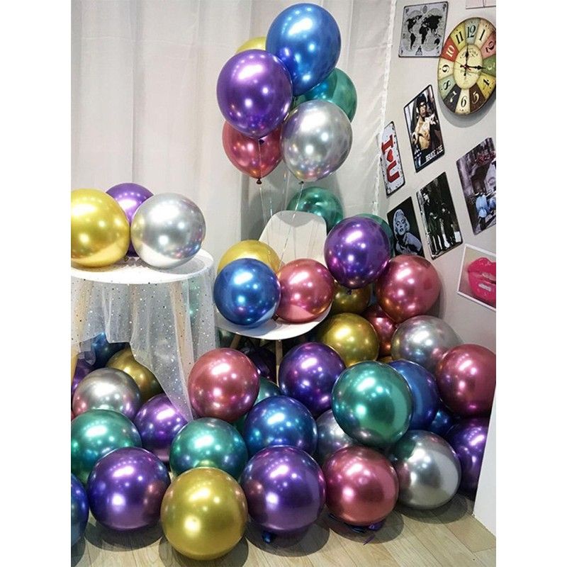 Jual Balon Super Chrome 12 inch | Shopee Indonesia