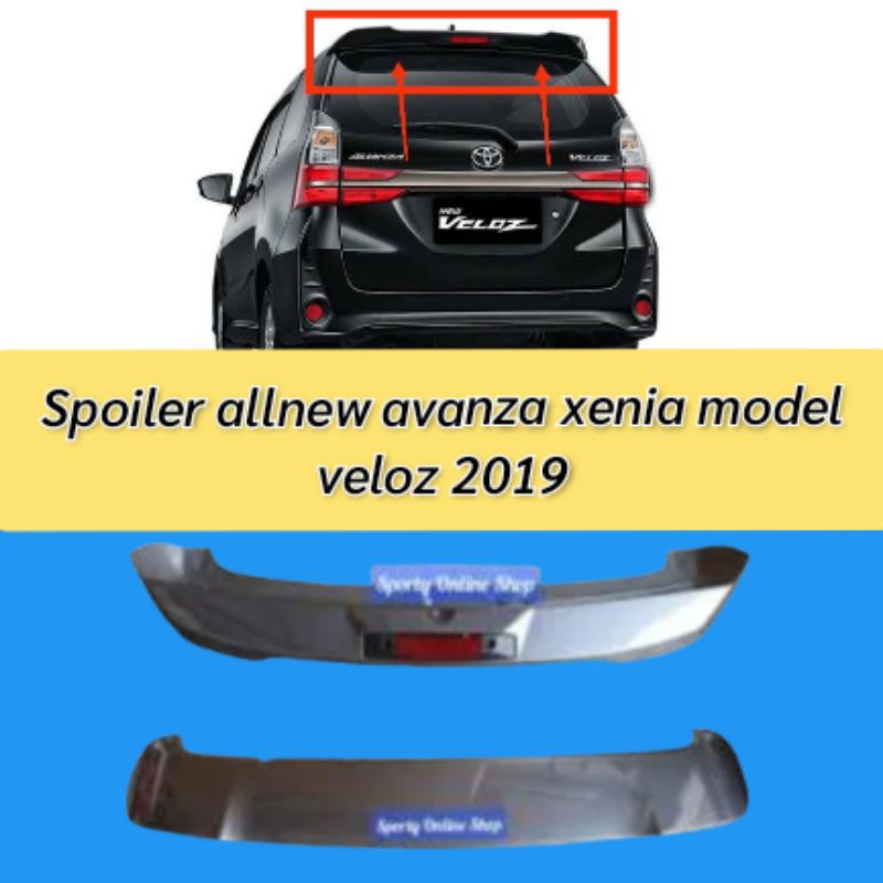 Jual spoiler allnew avanza xenia model veloz 2019 original | Shopee ...