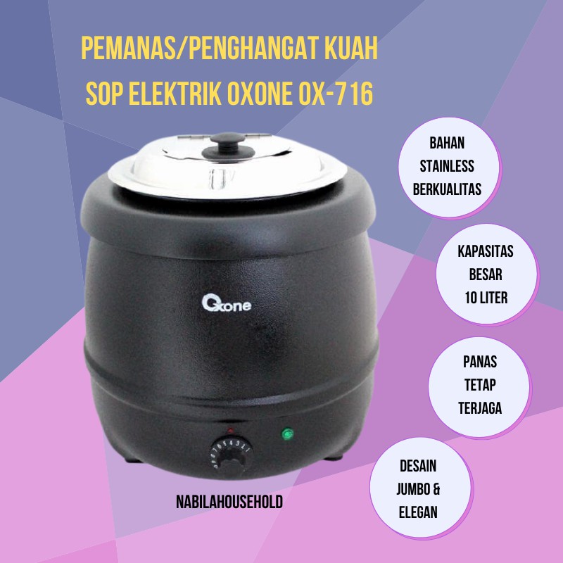 Jual Pemanas Sop Listrik Penghangat Kuah Sop Listrik Elektrik Oxone OX ...