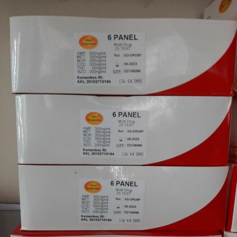 Jual rapid multi drug 6 panel glory isi 25 test | Shopee Indonesia