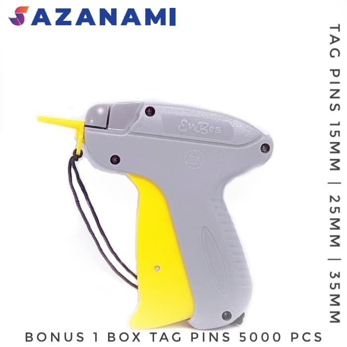 Jual PROMO TAG GUN EVBES ALAT TEMBAKAN LABEL + 1 BOX 5000 PCS TAG PINS ...