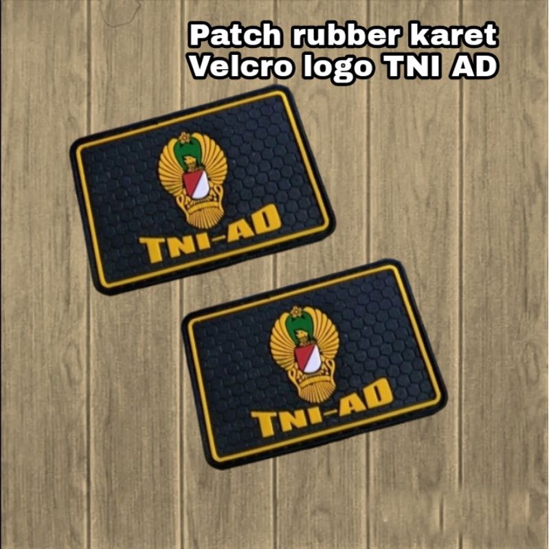 Jual Emblem Karet-Patch Rubber Velcro TNI AD style 1 | Shopee Indonesia