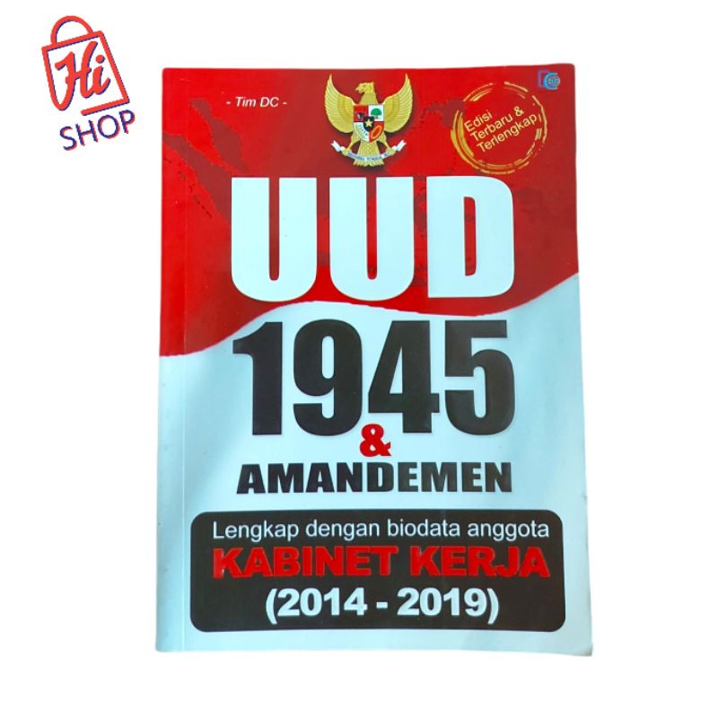 Jual Buku UUD 1945 dan AMANDEMEN Kabinet Kerja 2009-2014 (Merah Putih) | Shopee Indonesia
