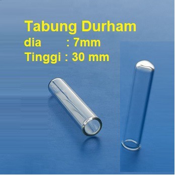 Jual TABUNG DURHAM DIA. 7 MM X 30 MM, DURHAM TUBE GLASS, PACK OF 100 ...