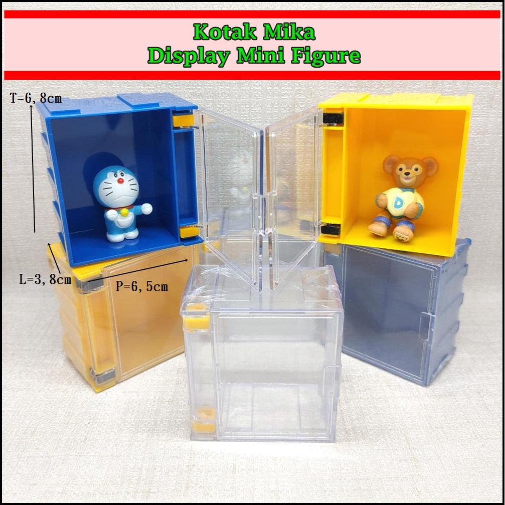 Jual Kotak Mika Akrilik, Display Pajangan Mini Figure Tinggi 6,8cm ...