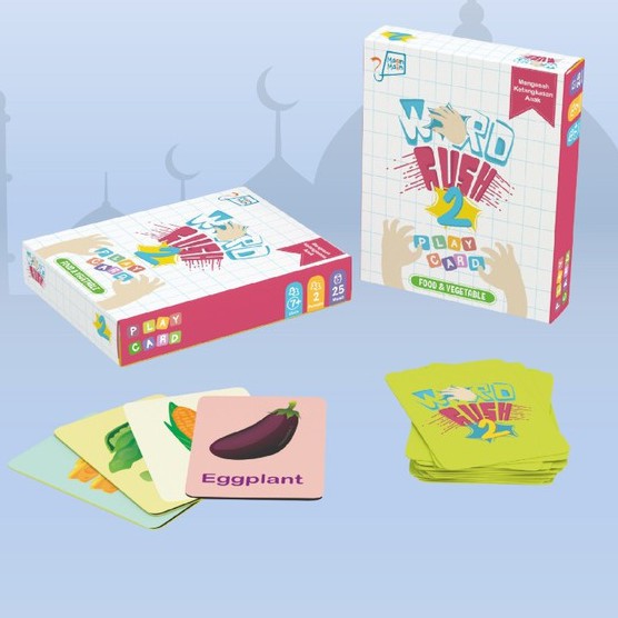 Jual [Bentang-MAP] Buku Anak | Word Rush 2 Playcard Food & Vegetables ...