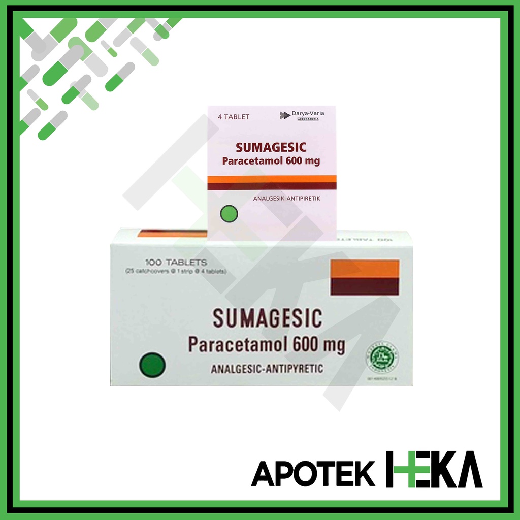Jual Sumagesic Box isi 25x4 Tablet Paracetamol 600 mg - Obat Nyeri ...