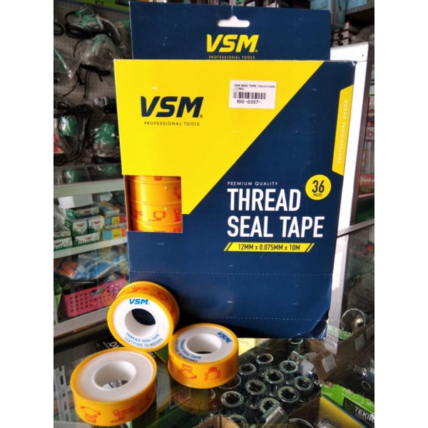 Jual VSM THREAD SEAL TAPE 12MM x 0.075MM x 10M | Shopee Indonesia