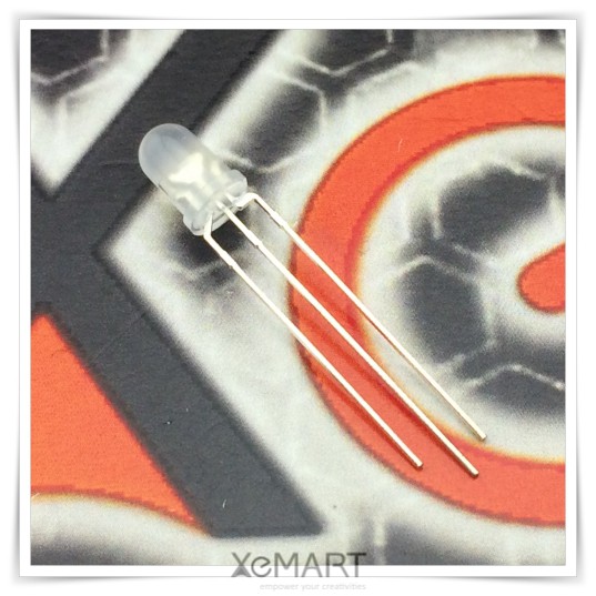 Jual LED BiColor Round 5mm F5 Red Green Common Cathode Through Hole ...