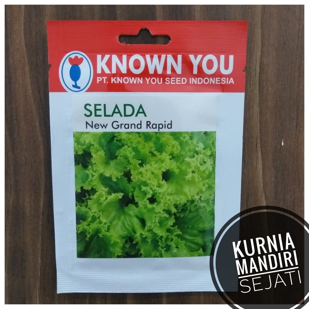 Jual Benih Selada Hijau NEW GRAND RAPID Known You Seed 5 Gr | Shopee Indonesia