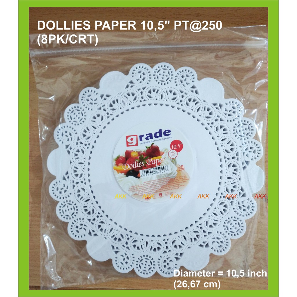 Jual Kertas Renda Doilies Paper 10,5 Inch Putih (250 Pcs) | Shopee ...