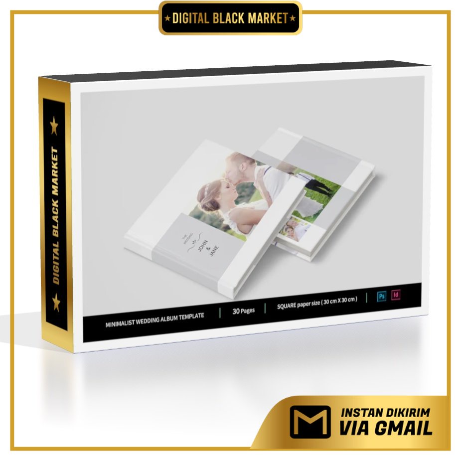 Jual ID1625 - Minimalist Square Wedding Album 2972247 | Shopee Indonesia