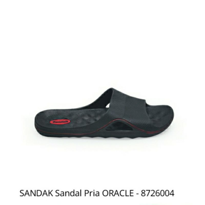 Jual SANDAK Sandal Pria Oracle Black (Bahan Karet) | Shopee Indonesia