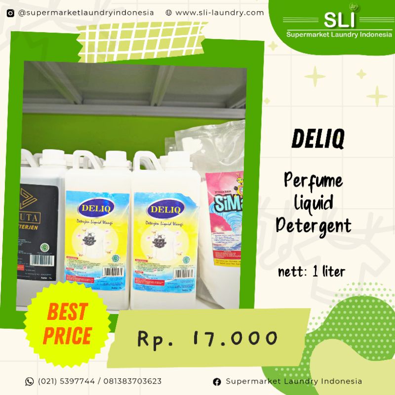 Jual Deliq Detergent 1 Liter | Shopee Indonesia