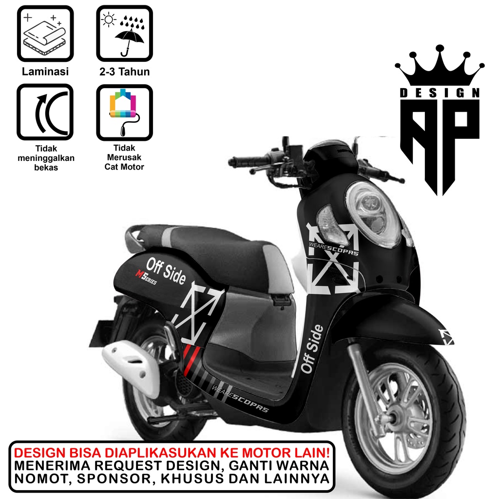Jual decal sticker scoopy full body FI scopy dekal stiker skopi karbu 2010 2011 2012 2013 2014 ...