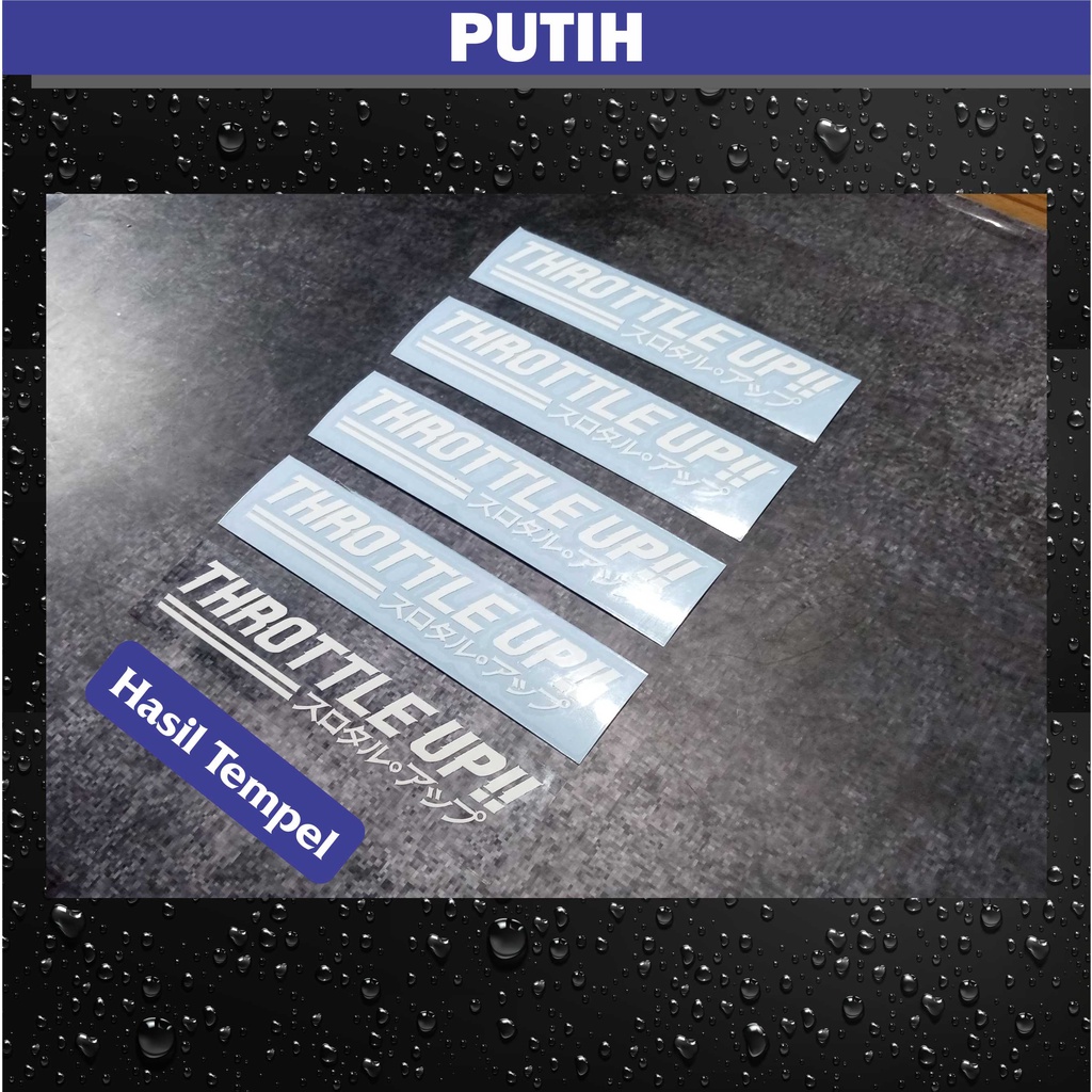 Jual STICKER THROTTLE UP CUTTING STIKER | Shopee Indonesia