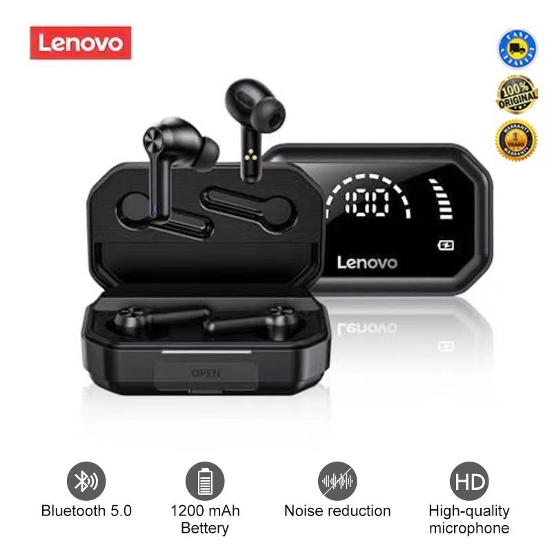 Jual (ready stock) 100% Asli Lenovo LP3 PRO TWS Bluetooth 5.0 Headphone ...