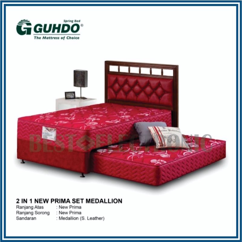 Jual Guhdo Springbed New Prima 2 in 1 - Fullset Medallion. | Shopee Indonesia