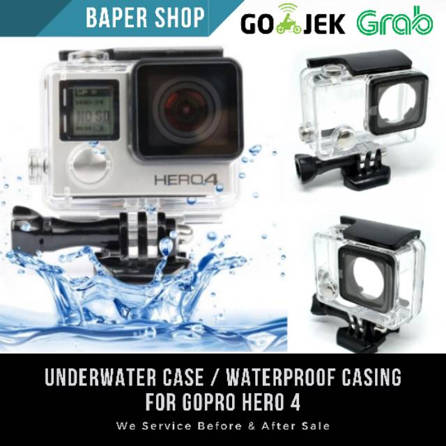 Jual Waterproof Case Underwater Casing Anti Air For Gopro Hero 4 Gopro ...