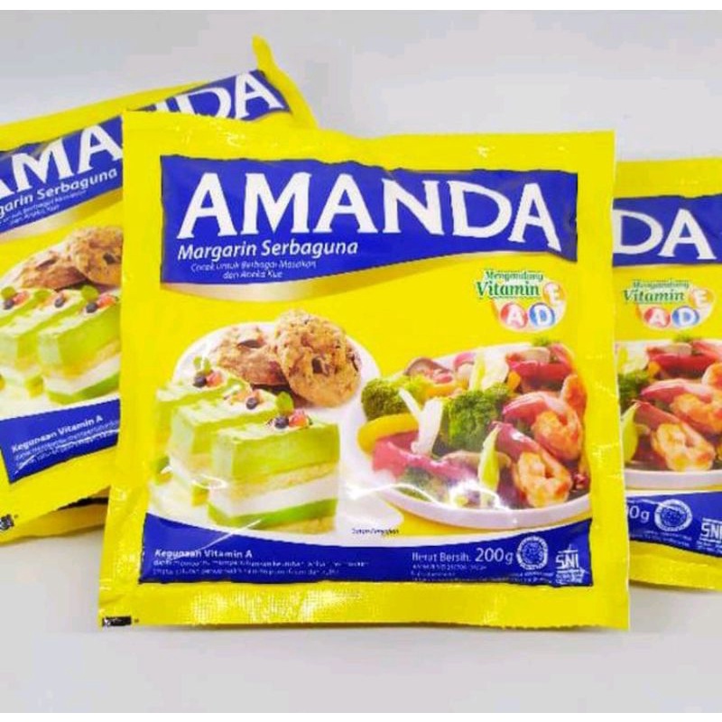 Jual Mentega Amanda 200gr / Mentega Blue Band / Mentega Saset / Blue ...