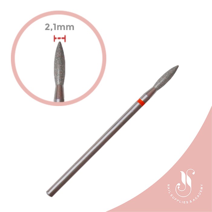 Jual KMIZ Flame Bit Russian Nail Bits Drill Alat Manicure 2.1 (RED FINE ...
