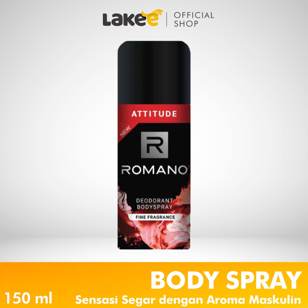 Jual Romano Deodorant Body Spray Fine Fragrance Attitude 150 Ml ...