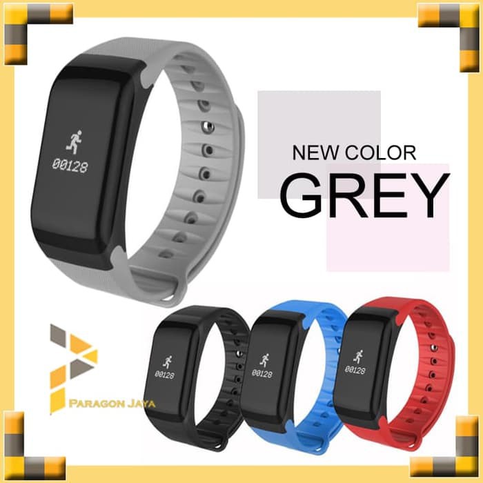 Jual SmartBand F1 Grey - Smartwatch Smart Watch Xiaomi Mi Band Fitbit ...