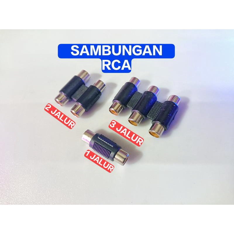 Jual Cabang RCA 1 2 3 Way Jack Cover Sambungan RCA H RCA i Audio (Pilih ...