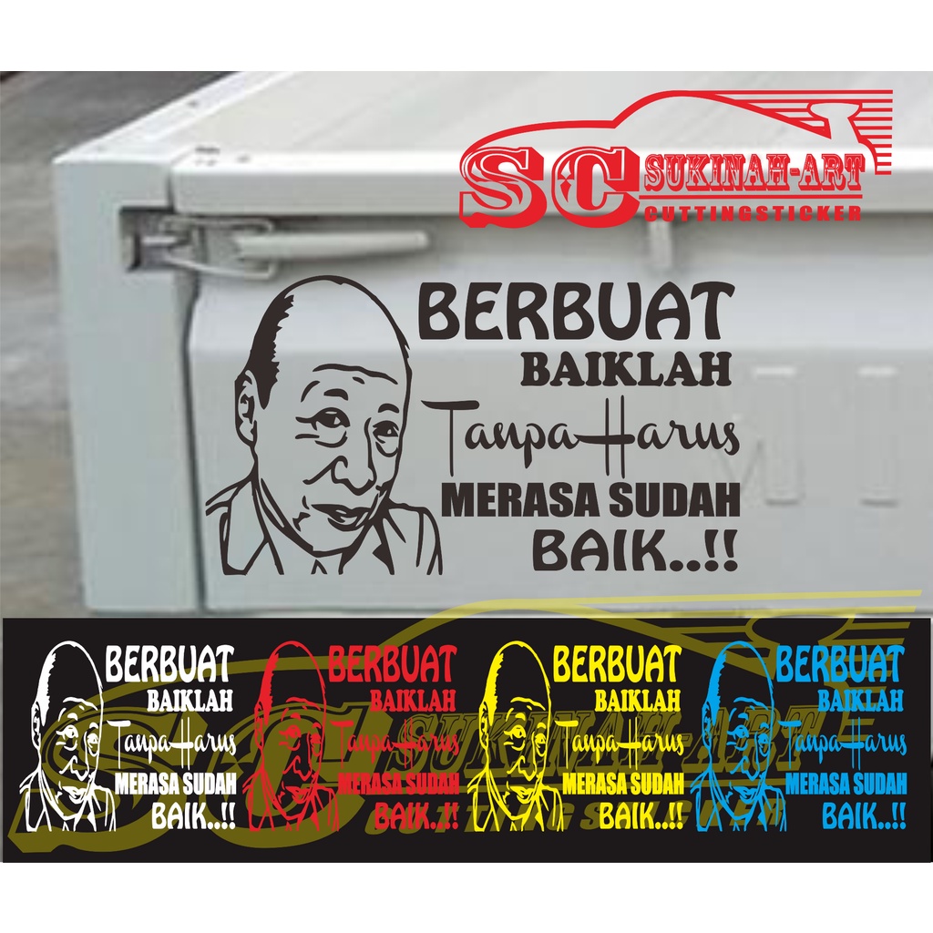 Jual Stiker mobil termurah[COD]BERBUAT BAIKLAH Stiker Mobil Variasi ...