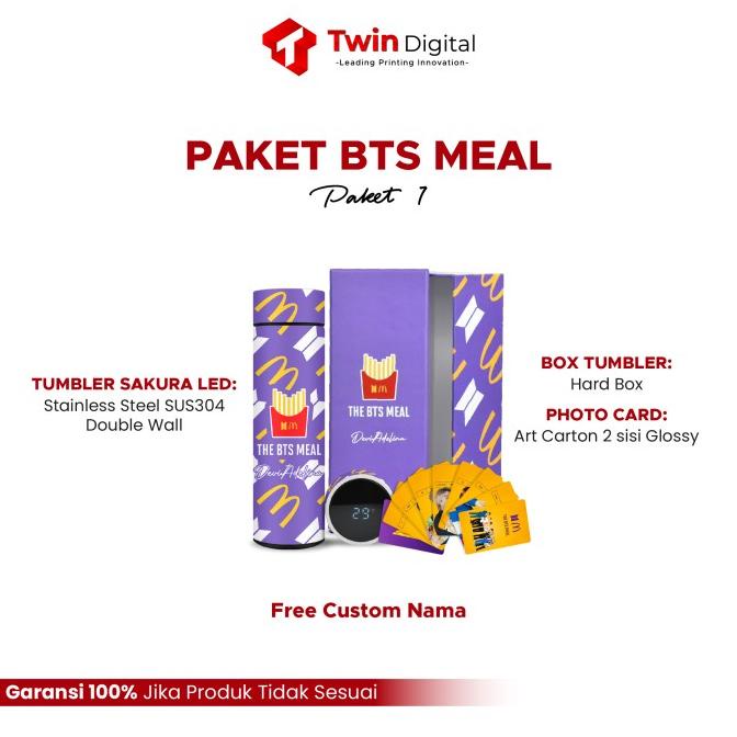 Jual Termurah Bts Meal Mcd Tumbler Custom Paket Box Free Photocard - Paket Bts Meal | Shopee ...