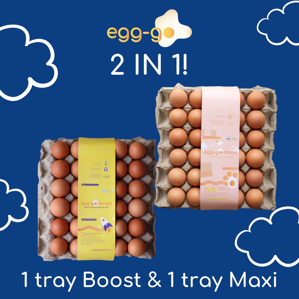 Jual EGG-GO 2 IN 1 TRAY (BOOST & MEGA) | Shopee Indonesia