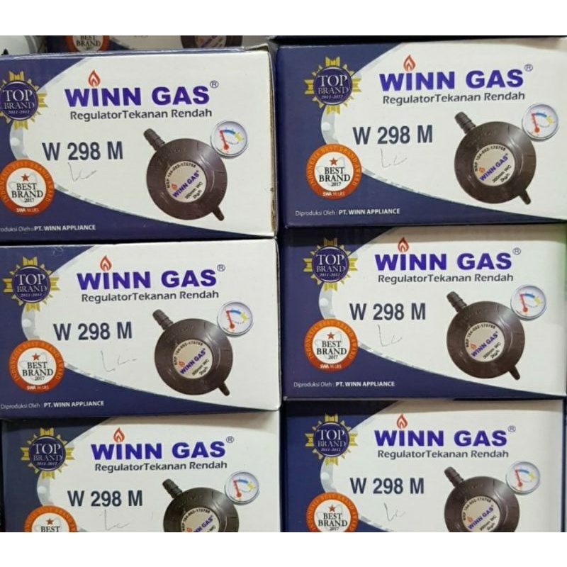 Jual Regulator Kompor Winn Gas W 298 M Tekanan Rendah Dengan Meteran ...