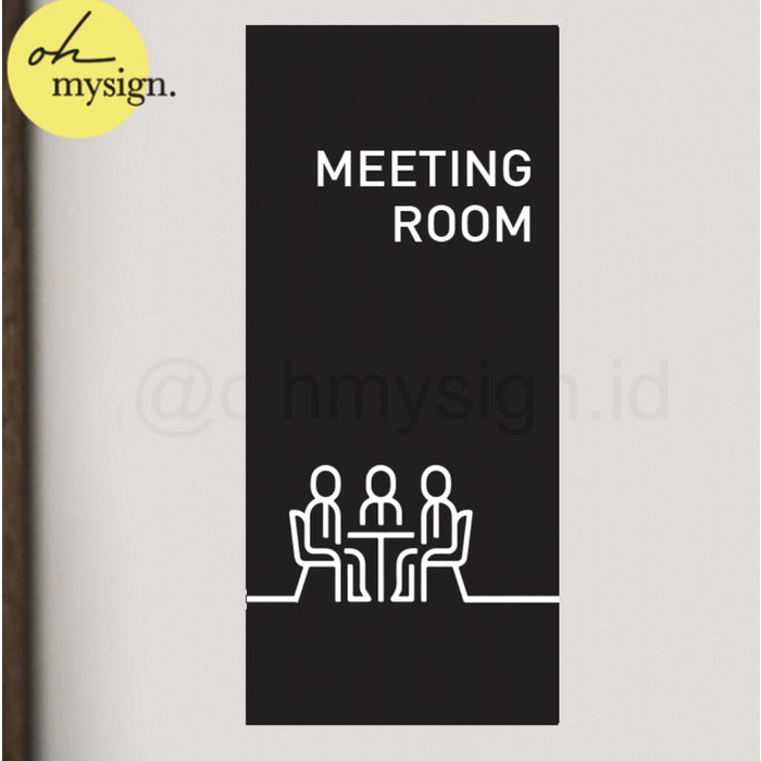 Jual Murah SIGN AKRILIK MEETING ROOM RUANG MEETING PRINTED | LABEL ...