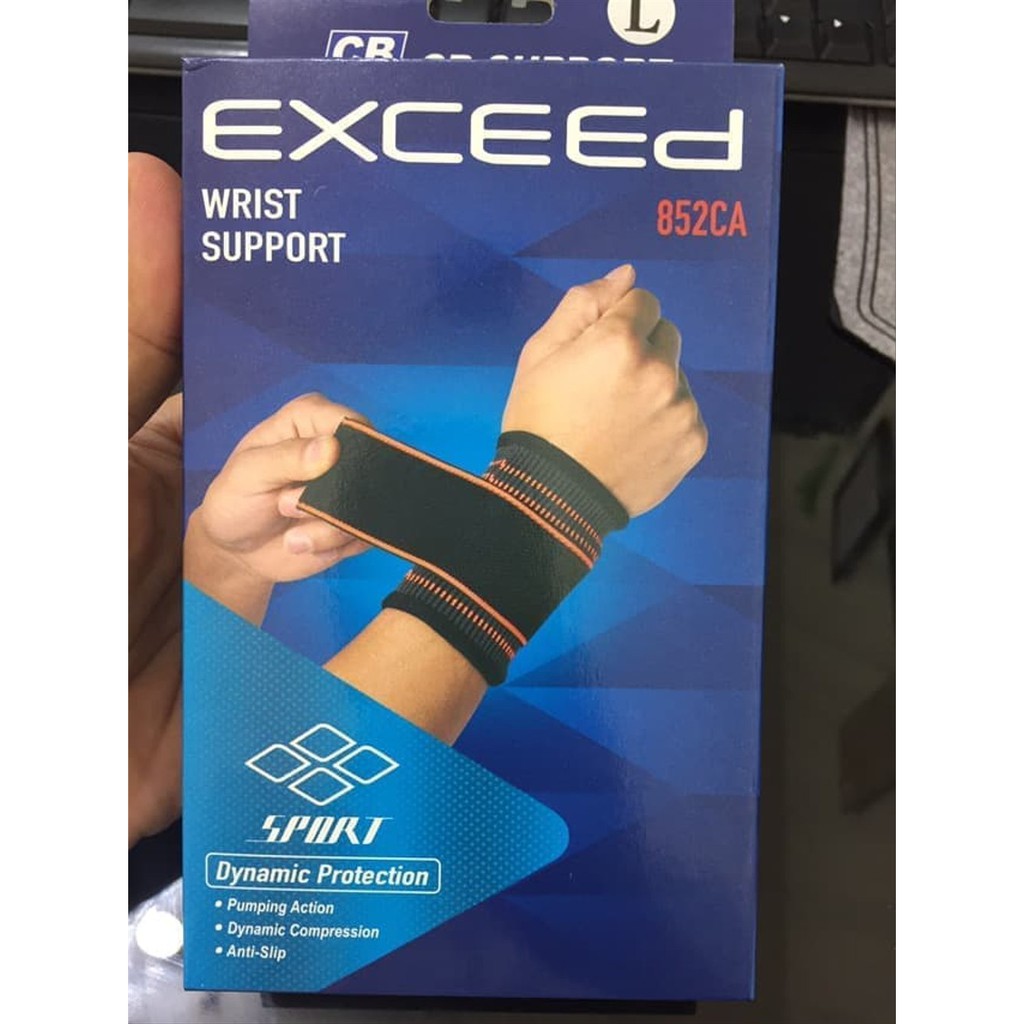 Jual Decker Dekker Deker Wrist 852CA Support Exceed - Deker Kain Hitam ...