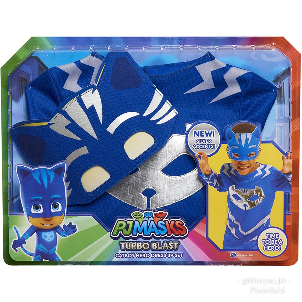 Jual PJ Masks Turbo Blast Dress Up Set Costum Kostum Anak Figure Super ...
