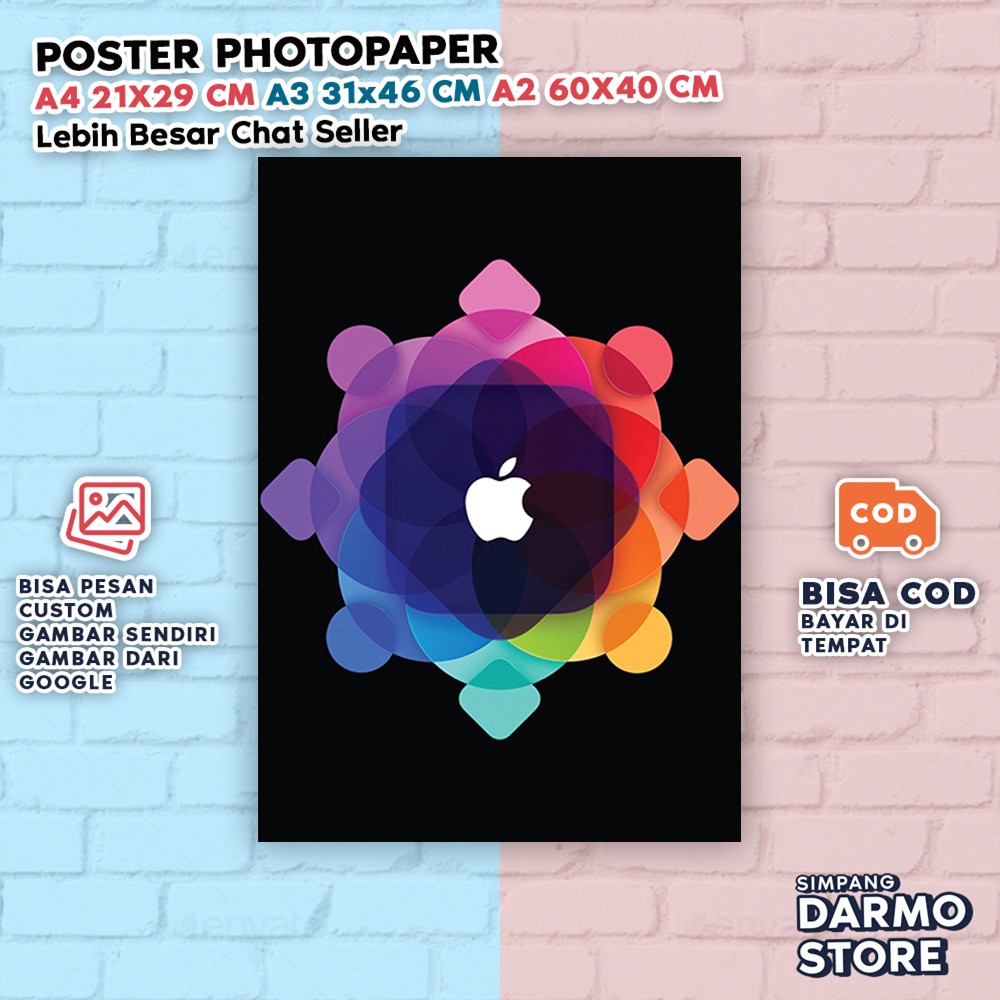 Jual Poster Logo Apple Iphone Hiasan Dinding Hypebeast Hypebis Hype ...