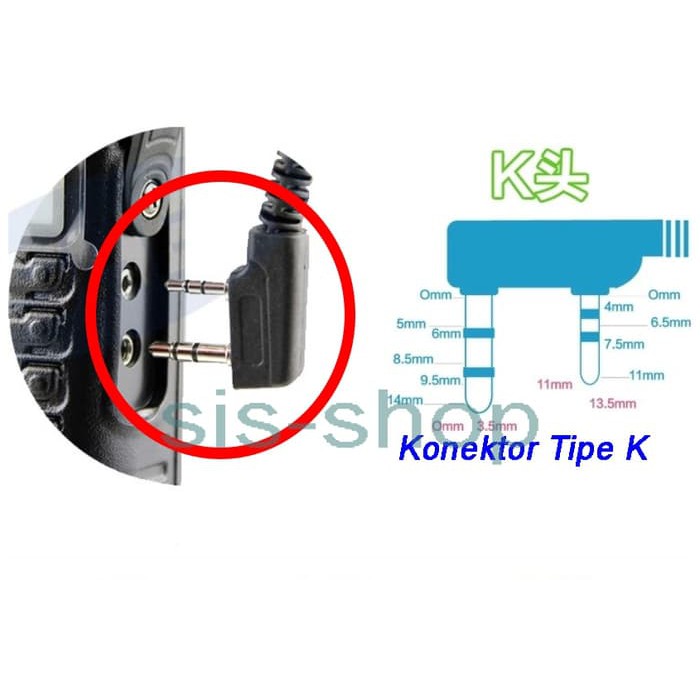Jual Headset Handsfree Earset HT Kuping ( Baofeng Weierwei Firstcom ...