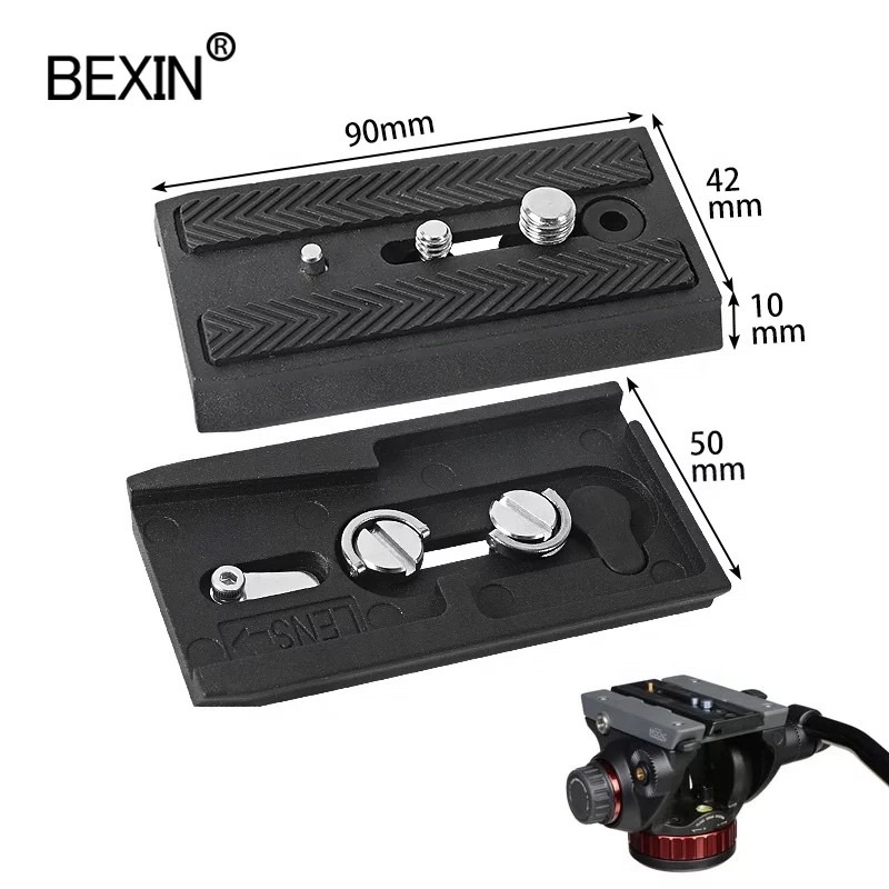Jual Bexin 501-L90 Quick Release Plate Tripod Ball Head Quick Release ...